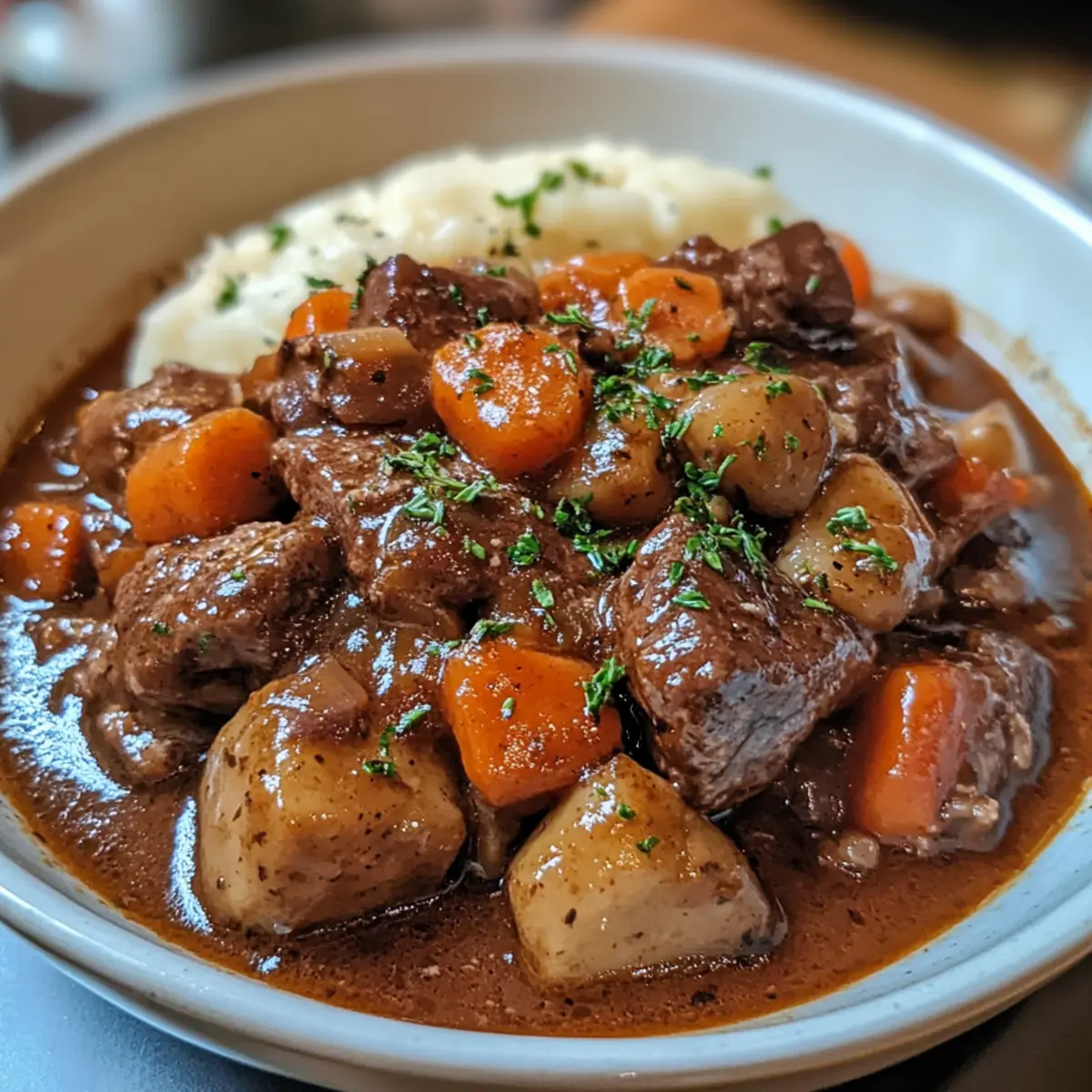 Easy Beef Bourguignon without Wine recipe, Delicious & Tender