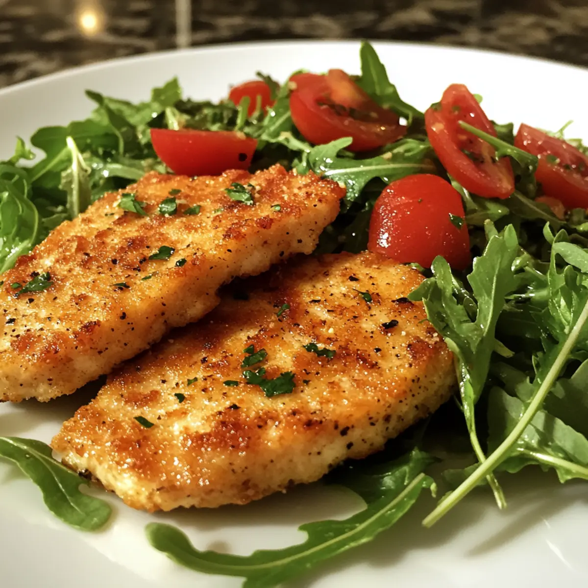 Ultimate Delicious Chicken Milanese with Arugula Salad Recipe